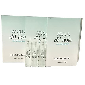 GIORGIO ARMANI Acqua Di Gioia Sample Perfume Women EDP Eau De Parfum Spray 1.2 ml / 0.04 oz - set of 3