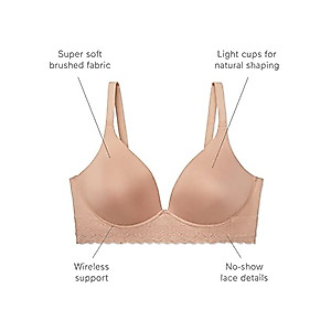 Warner's Womens Cloud 9 Super Soft Wireless Lightly Lined Comfort Ro5691a Full Coverage Bra, Ivory Mist Pastel Patels, 40C US