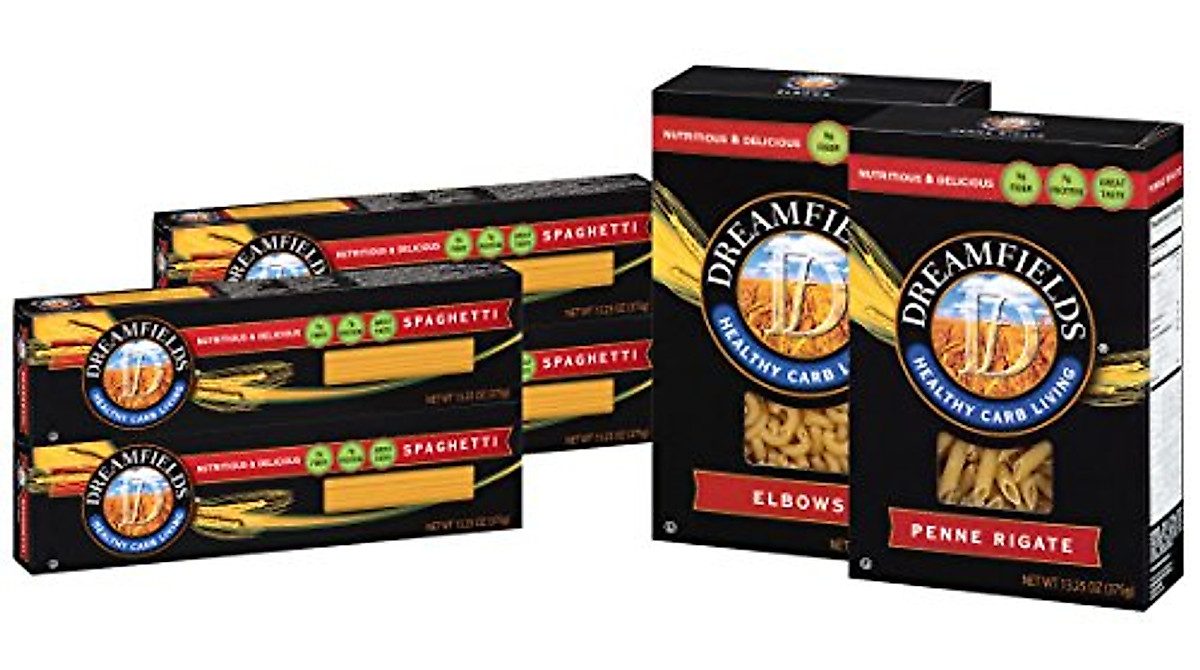 Dreamfields Pasta Healthy Carb Living Variety Six Pack (4 - 13.5 Oz ...