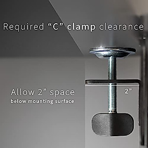 VIVO Clamp-on 24 x 12 inch (14 Including Clamps) Desk Extender, Foldable Keyboard Tray, Table Mount for Sit Stand Desks, Black, DESK-EXT24