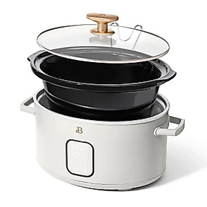 Beautiful 6 Quart Programmable Slow Cooker, Drew Barrymore (White Icing)