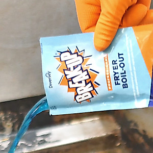 Diversey CBD991209 Break-Up Professional Fryer Boil-Out, Food Grade Degreaser & Cleans Deep Fryers, Kettles, Grates & More, Citrus Scent, Concentrate Liquid, 2-Ounce Packet