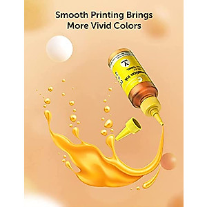 Hiipoo 500ML Sublimation Ink Refill for ET2400 ET-2720 ET-2760 ET-2800 ET-2803 ET-2850 ET-4800 ET-15000 ET-3760 Inkjet Printer Heat Press Transfer on Mugs T-Shirts Pillows (Upgrade Version)