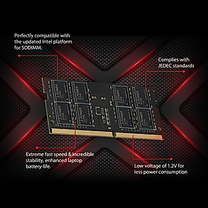 Silicon Power DDR4 16GB 3200MHz (PC4-25600) CL22 SODIMM 260-Pin 1.2V Non-ECC Laptop RAM Notebook Computer Memory SU016GBSFU320F02AB