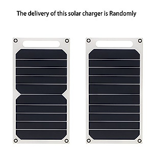 Solar Panel Charger, Shineslay USB Port 10W Portable Ultra Thin High Power Monocrystalline Silicon Solar Panel for Cell Phone Camping