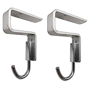 Cucumis 2Pcs Students' Desk Hook and Schoolbag Hook for Table Handbag Storage Decor Table Hook,Women's Bag Handbag Hanger Holder Desktop Holder (Suitable for 1.9cm / 0.74 inch Thick Plate) (A)