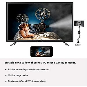 Wireless HDMI Display Adapter,Miracast Dongle,with HDMI Cable,for Streaming YouTube,Wireless HDMI Screen Mirroring,Used for iPhone Mac iOS Android Casting/Mirroring to TV/Projector/Monitor