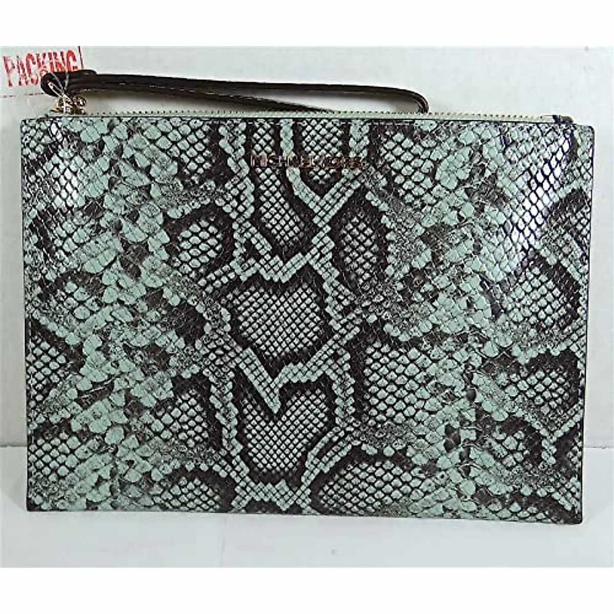 Michael Kors Women's Jet Set Travel Extra Large Zip Clutch Leather Wristlet Wallet