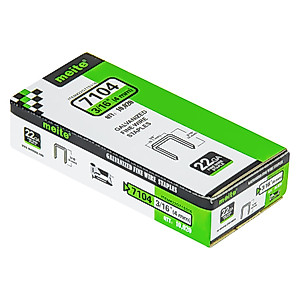 meite 22G71S316 22 Gauge 71 Series 3/8-Inch Crown 3/16-Inch Leg Length Galvanized Upholstery Staples for Fine Wire Staplers 10,020 pcs/Box (1 Box)