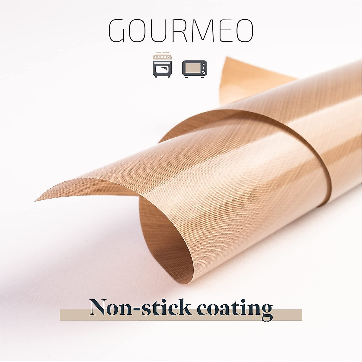 GOURMEO Nonstick Baking Sheets for Baking Accessories - Set of 3 Heat-Resistant & Reusable Baking Sheet Liners for Kitchen Essentials - 12.5 x 18 inch Dishwasher Friendly Mat Set