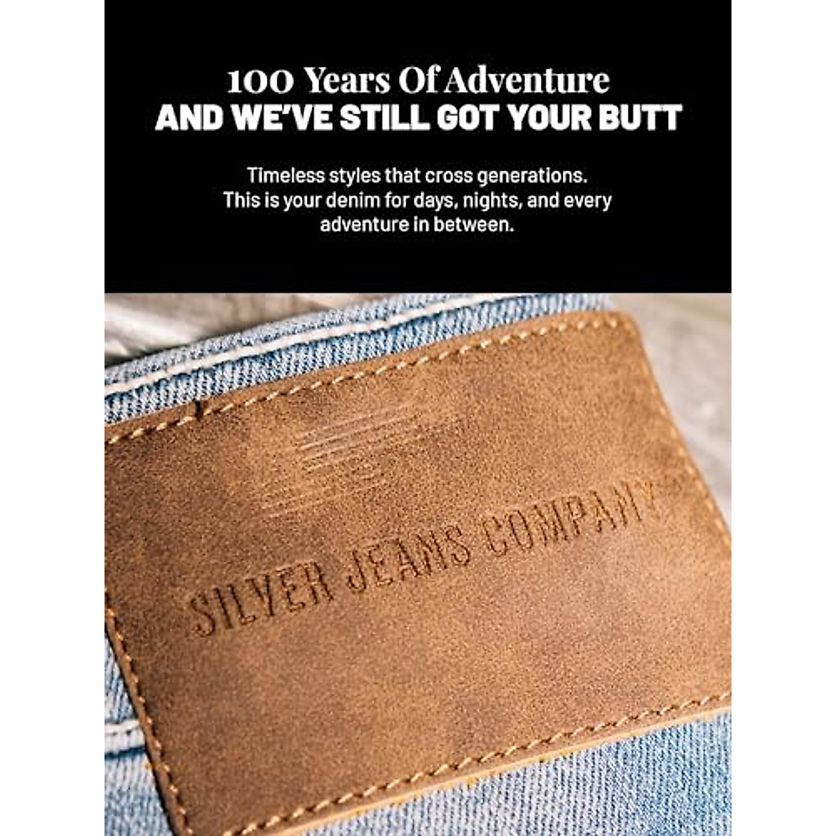 Silver Jeans Co. Men's Zac Relaxed Fit Straight Leg Jeans, Light Indigo, 38W x 30L