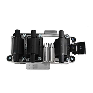 TRQ Ignition Kit Ignition Coil Spark Plugs Spark Plugs Wire Set Compatible with 1998-2002 Volkswagen Passat