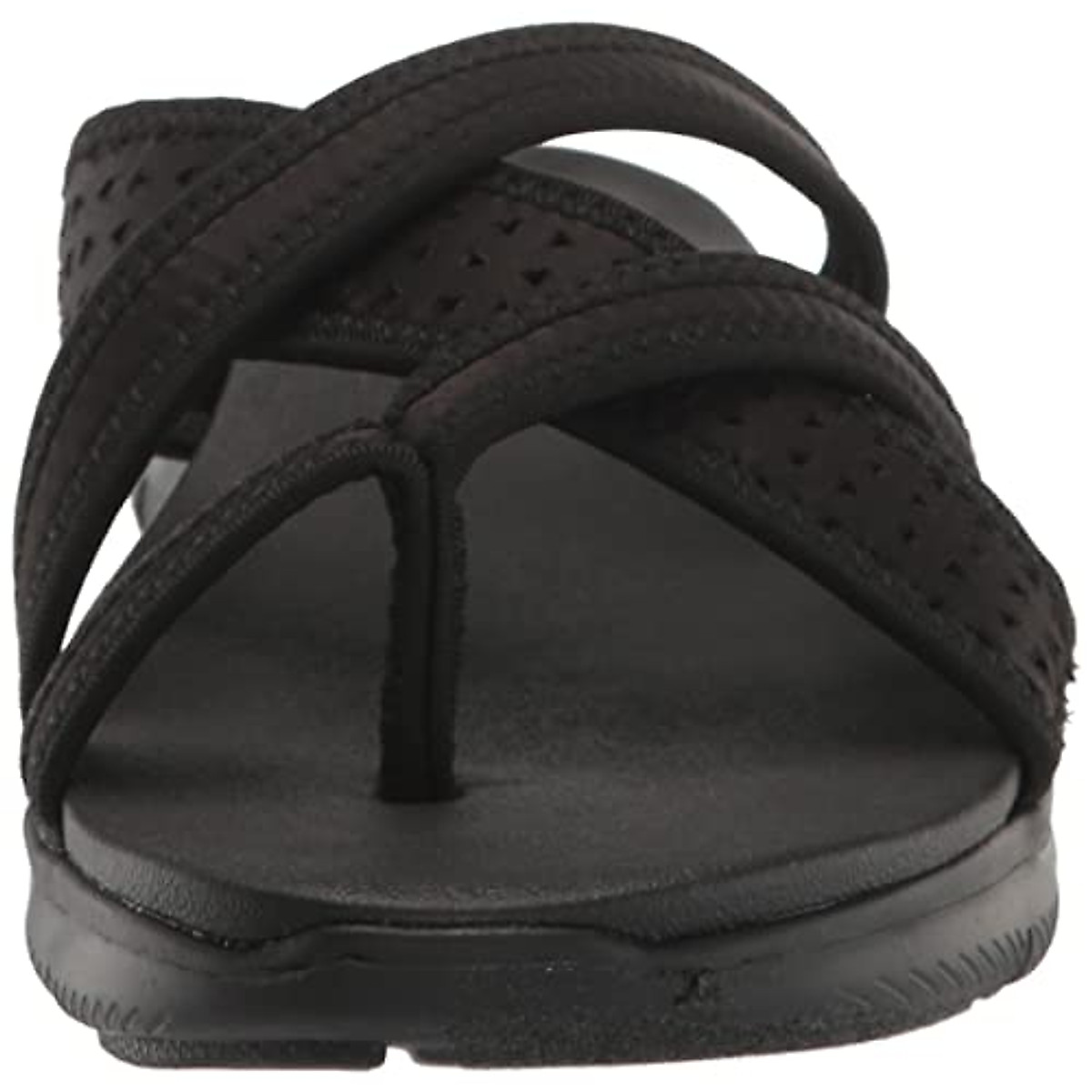Skechers Women's Flex Appeal 2.5-Must Have Sport Sandal, Black/Black, 9