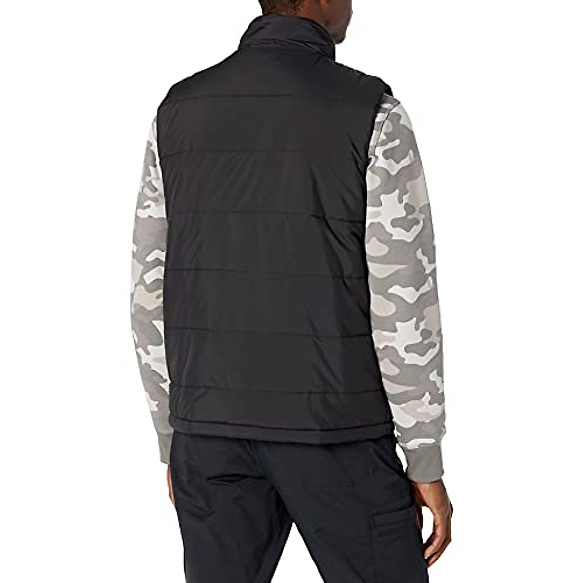 Amazon Essentials Men's Midweight Puffer Vest, Black, Medium