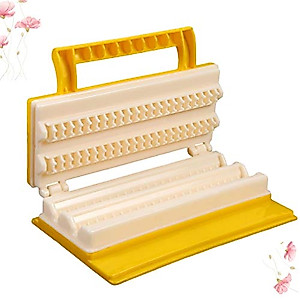 DOITOOL Meat Skewer Tools Barbecue Meat Skewer Machine BBQ Meat String Device Quick Portable Meat Skewer Box Easy Skewer Tools (Double-Row) Meat Maker Grill