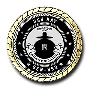 USS Ray SSN-653 US Navy Submarine Challenge Coin - Officially Licensed
