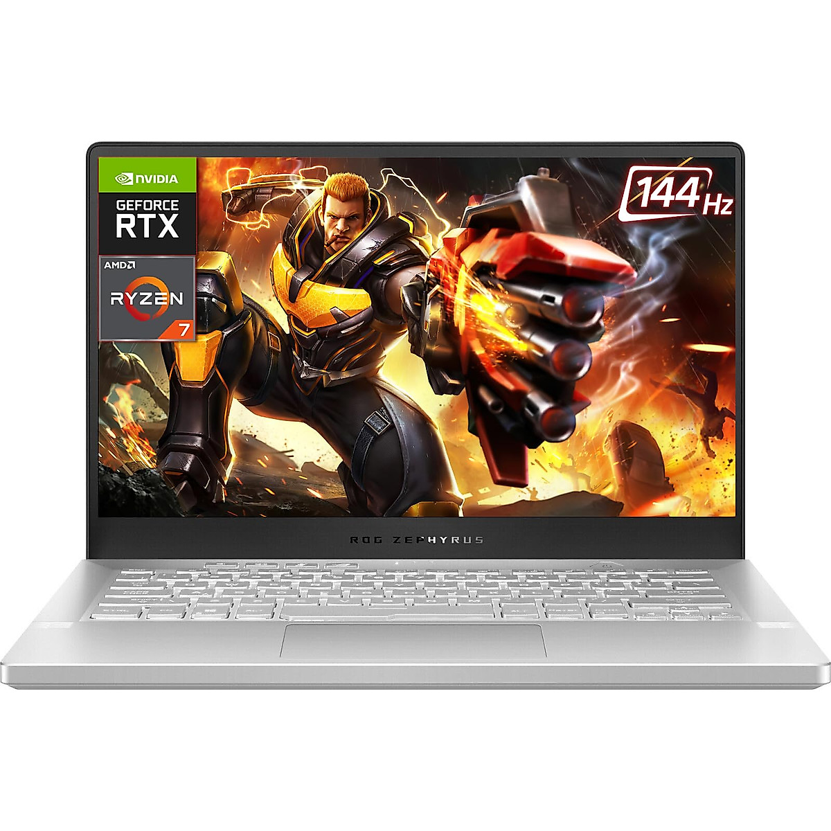 asus ROG Zephyrus Gaming Laptop, 14" FHD 144HZ Display, AMD Ryzen 7 5800HS(Up to 4.4 GHz), NVIDIA GeForce RTX 3060 Graphics, 16GB RAM, 1TB SSD, Bluetooth, WiFi 6, Windows 11 Home