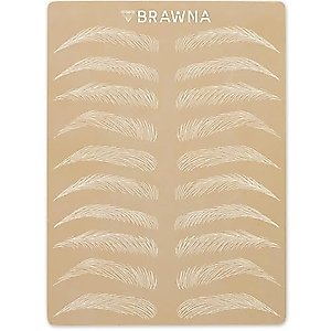 6 pcs Microblading Practice Skin - Inkless Double Sided Practice Skin For Eyebrow Tattoos - Fake Skin Sheets - Microblading Supplies - Microshading Kit - PMU Supply