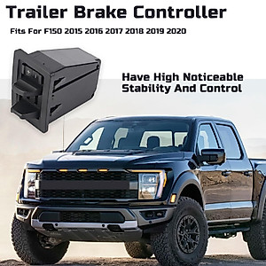 JUEDIMA in-Dash Trailer Brake Controller Module Kit Fits for F150 2015-2020 | Replace Part # FL3Z-19H332-AA, JL3Z-19H332-AA, JL3Z2C006AA
