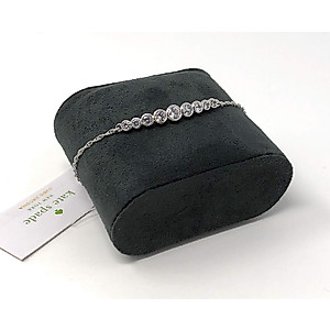 Kate Spade Full Circle Silver Plated Adjustable Slider Bracelet