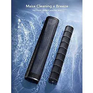 GoveeLife 42'' Tower Fan for Bedroom, Smart Floor Fans with 150° Adjustable Oscillating, APP & Voice Control, 5 Modes 12 Speeds up to 26ft/s, 24H Timer, 27dB Quiet Fan for Cooling Home Office Black