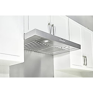 KOBE Range Hoods RAX2130SQB-2 under cabinet range Hood, 30-Inch, Stainless Steel