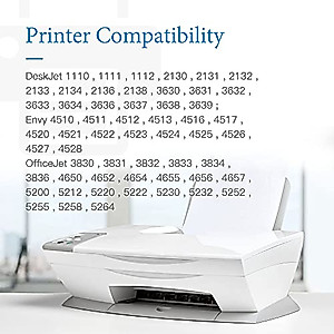 63XL Black ink cartridge,HavaTek Remanufactured 63XL Replacement for HP 63 Black Ink Cartridge Fit for HP Envy 4520 4516 4512 OfficeJet 3830 5255 5258 4650 4655 Deskjet 1112 3630 3632 Printer (1 Pack)