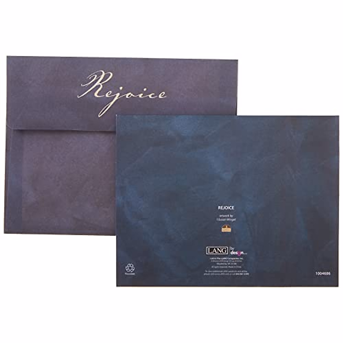 LANG "Rejoice" Christmas Cards by Susan Winget, 18 Cards with 19 Envelopes and Beautiful Artwork, Perfect for Sharing Warm Wishes this Holiday Season, 5.38" x 6.88" (1004686)