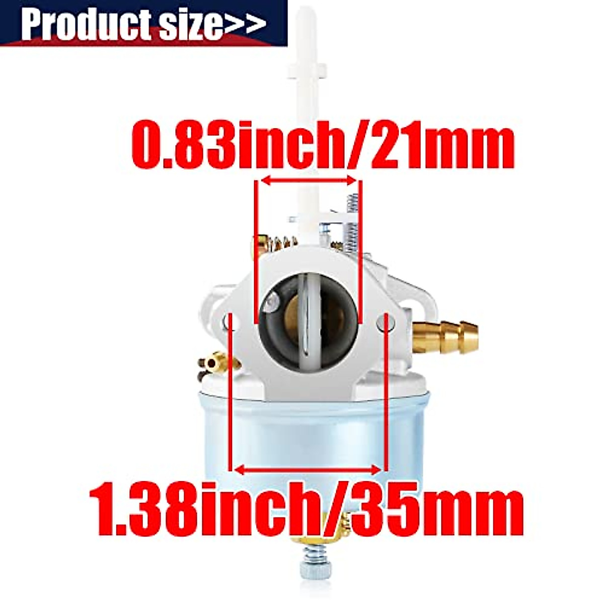 QAZAKY 631954 Carburetor Compatible with Tecumseh 632371 632371A 632379 632379A H70 HSK70 7HP Snowblower Snowthrower Toro 38040 38050 38062 38063 38065 38072 38073 38510 38513 Ariens 622 624 724 ST724