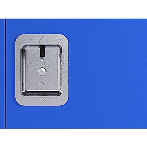 Campfun Kids Storage Locker, Metal Storage Cabinet Locker Cabinet Easy Assembly, Small Storage Cabinet Steel Locker, 24" H Single Locker, Lockers for Kids Bedroom/Home/School/Office, Blue