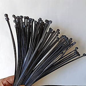 Zip Ties 4 inch 500 pcs Cable Zip Ties with 40 Pounds Tensile Strength, Black Cable Ties, Heavy Duty Self-Locking Black Nylon Tie Wraps for Indoor and Outdoor (4 inch 500 pcs, Black)