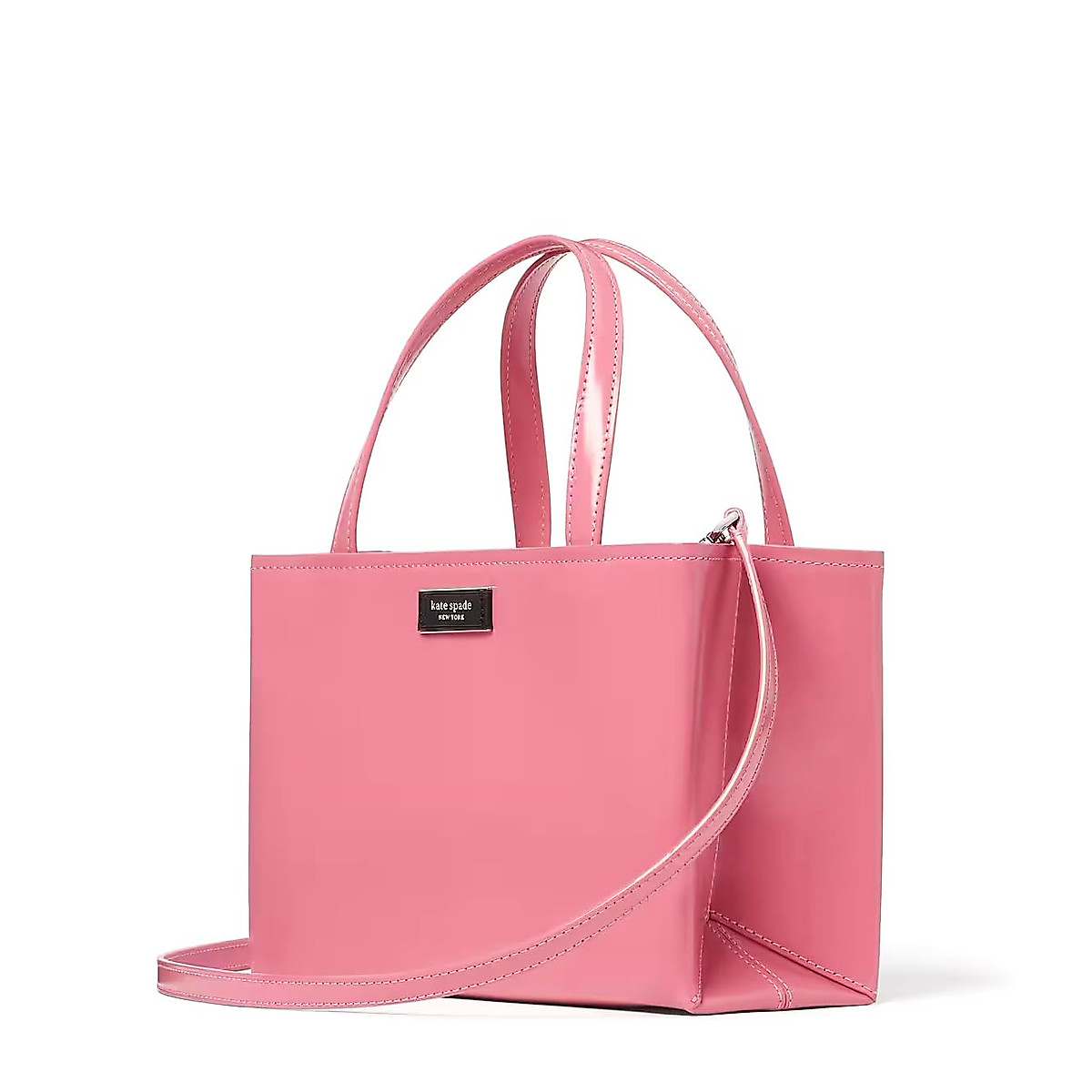 Kate Spade New York Sam Icon Spazzolato Leather Small Tote Feather Pink One Size