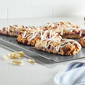 Farberware Insulated Bakeware Nonstick Cookie Baking Sheet, 14" x 16", Light Gray