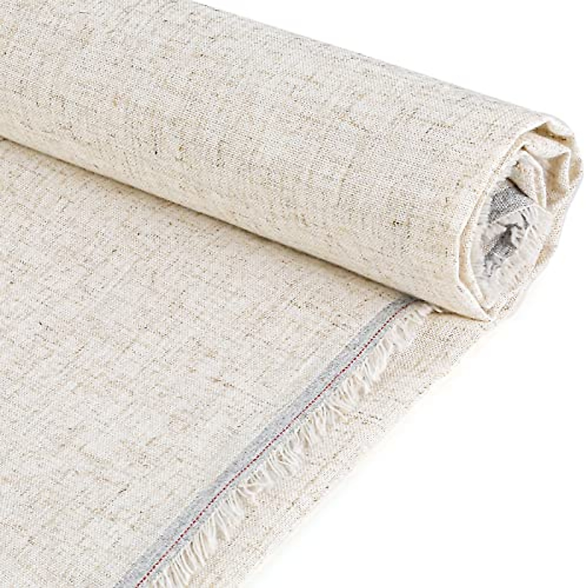 Caydo 60 by 27.5 Inch Linen Fabric, Large Size Linen Fabric Cloth for Needlework, Dressmaking, Bag, Embroidery, Tablecloths and Garments Craft