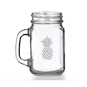 Pineapple Mason Mug Glass