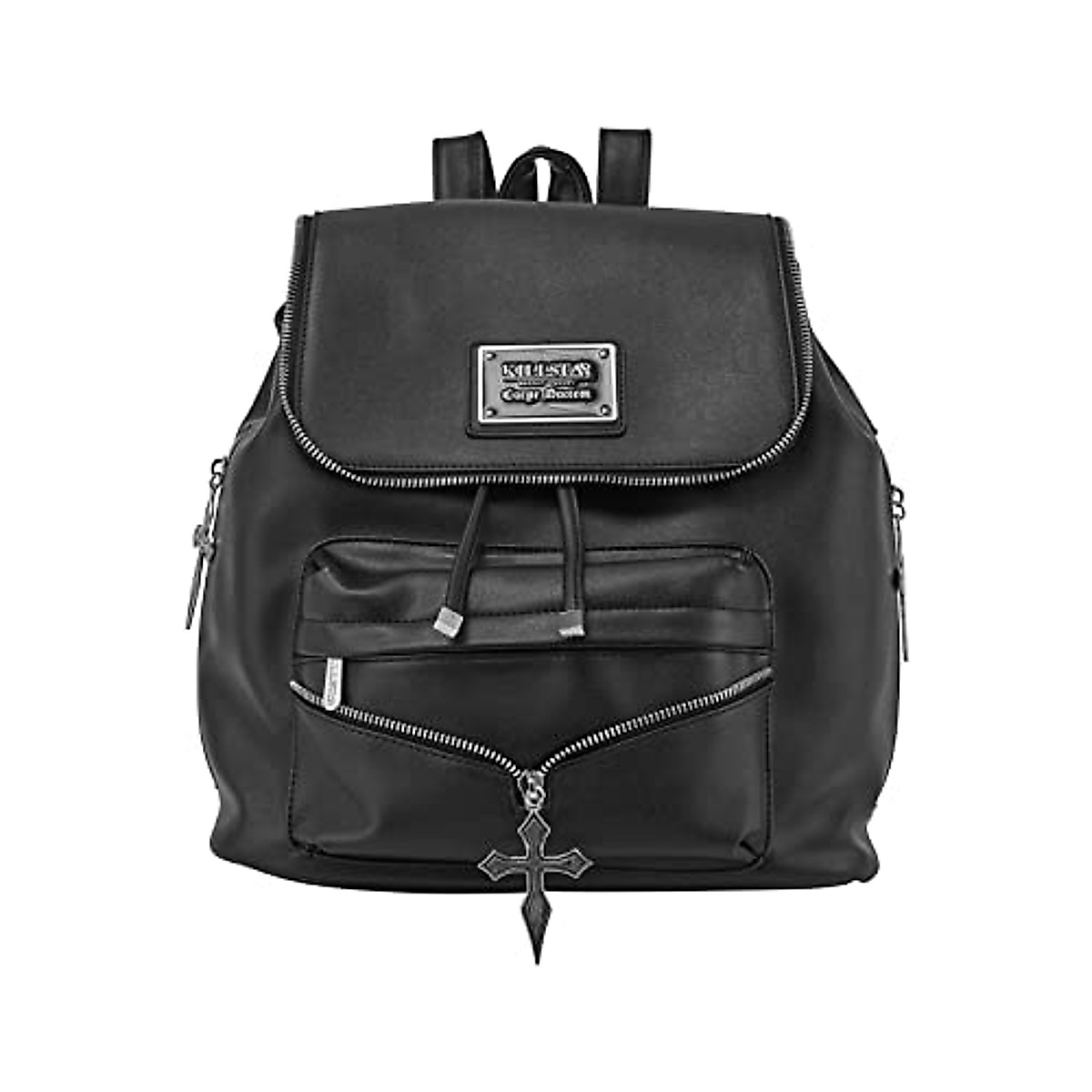 Killstar Cross My Heart Goth Punk Emo Zip Detail Handbag Backpack