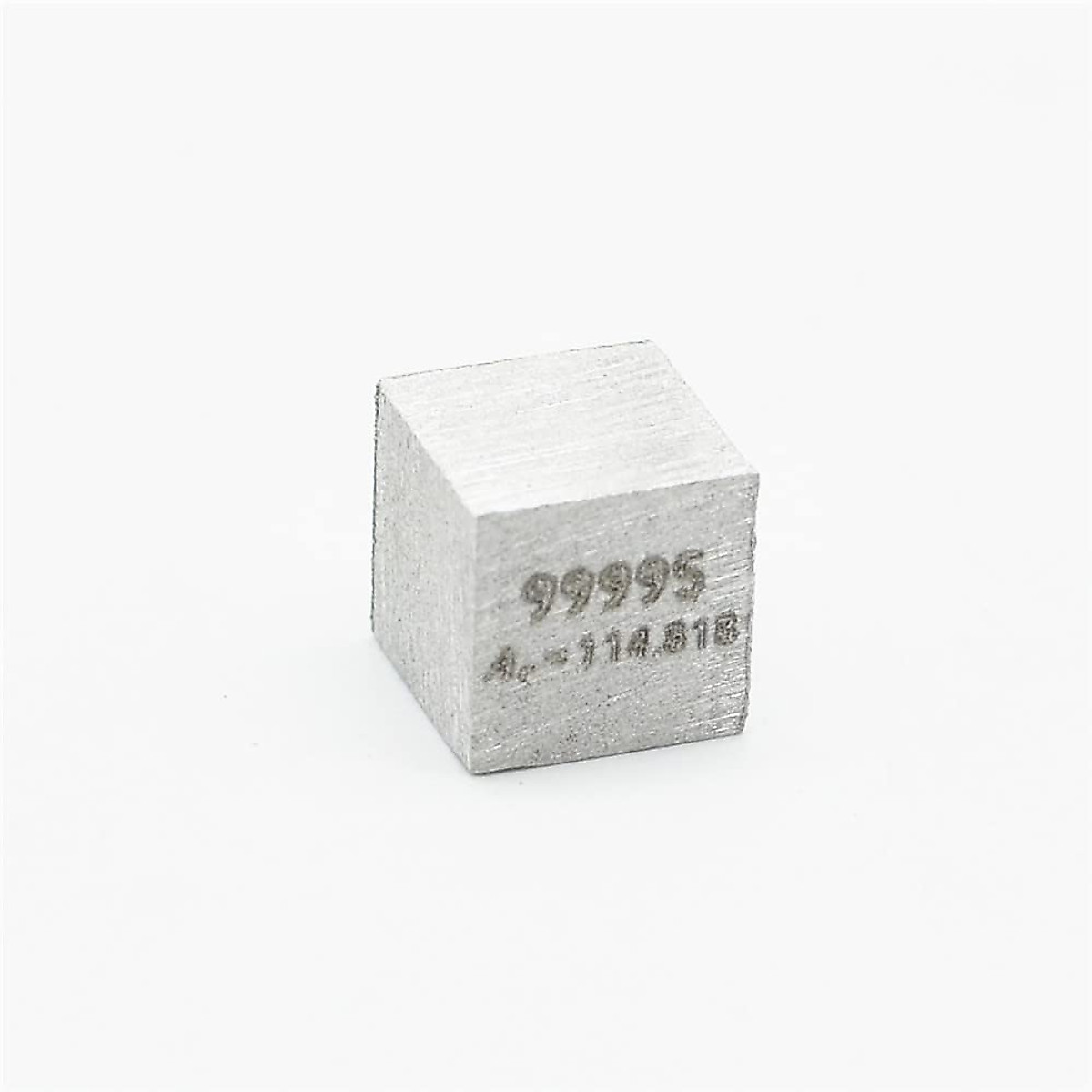 Metal Indium Cube 10mm 0.39 Inch in Block 99.99% Purity for Metal Collection Element