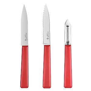 Opinel Les Essentials+ Kitchen Prep Bundle - Red