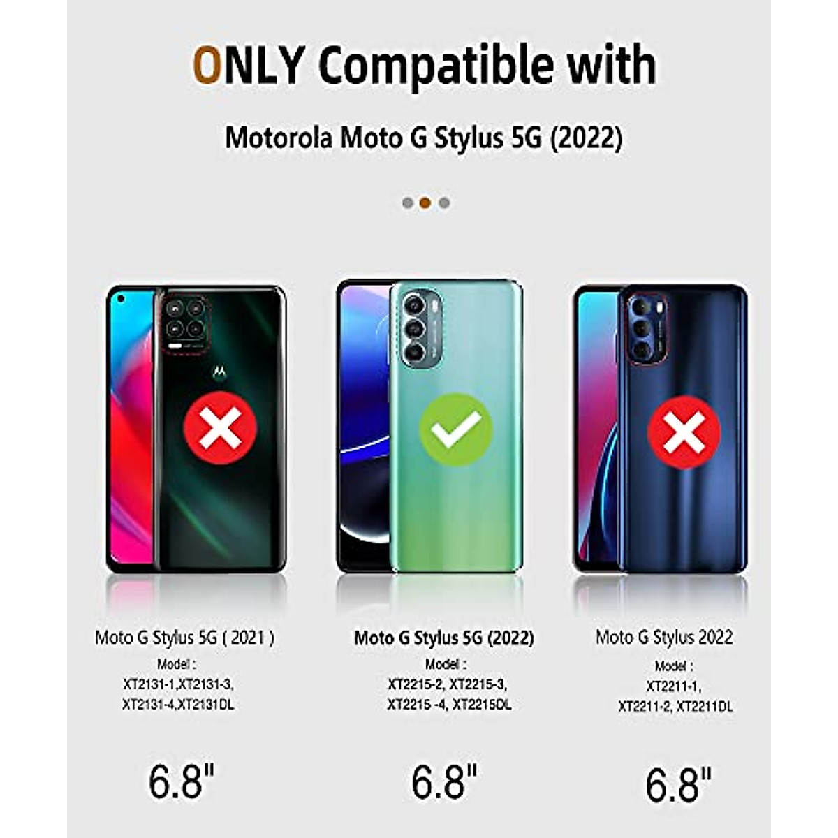 SOiOS for Moto G-Stylus 5G 2022 Case: Shockproof Rugged Protection Cover with Kickstand | Matte Textured Drop Proof TPU | Military Grade Protective Phone Case for Motorola G Stylus 5G 2022(NOT 4G)