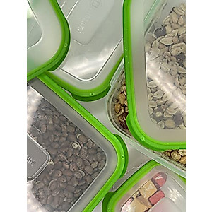 HELSIM Green 10-Piece Containers Set with Lids for Storage, Lunch, and Meal Prep, Dishwasher & Microwave Safe