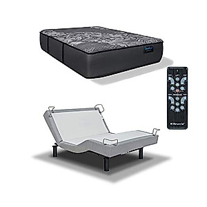 iDealBed Luxe Series Hybrid iQ5 Mattress with Reverie 5D Adjustable Bed Set, Massage, Zero Gravity, Pressure Relief Sleep System (Luxury Plush (Medium Soft Feel), Queen)