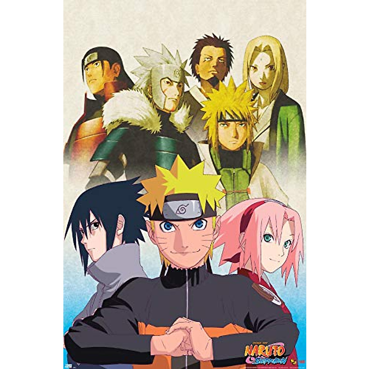 Trends International Naruto Shippuden - Key Art Wall Poster, 22.375" x 34", Unframed Version