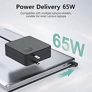 65W 45W Compatible with Lenovo Laptop Charger,for IdeaPad Laptop 310 320 330 330s 510 520 710s ideapad 510s 13" and 14",Flex 4 1480 Flex 4 1580,Yoga 710 Laptop Charger GX20L29355