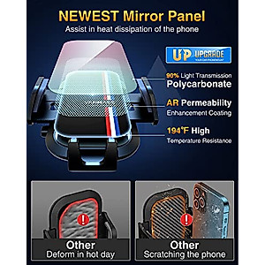 VANMASS 2023 Newest Upgraded Car Phone Holder Mount, 3-in-1 [Super Suction & Stable] Phone Mount for Car Dashboard/Windshield/Vent for Jeep/Truck/Pickup Phone Mount for iPhone 14/13/12/Pro/Max