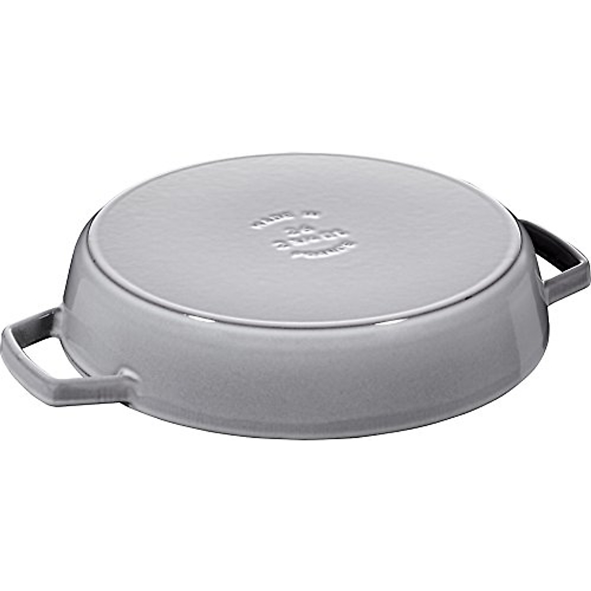 STAUB Cast Iron Frying Pan with Two Handles, Graphite Grey, 26 cm