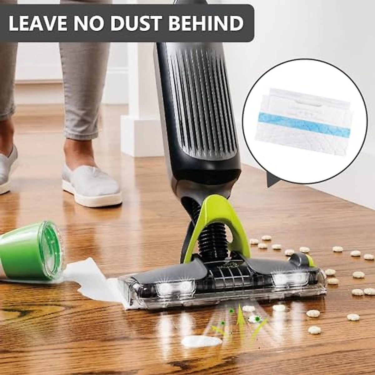 APROPHIC 10 Count Disposable Vacmop Pad for Shark VM252 VM251 VM250 VM200 VM190 Vacuum Mop Pad Refills Compatible with Shark