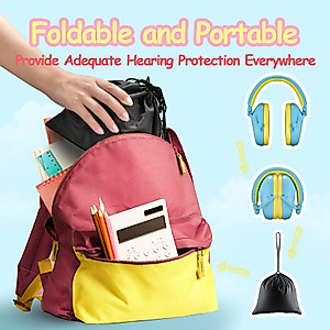 Onhear Kids Noise Cancelling Headphones, SNR 28 dB Kids Ear Protection Earmuffs for Autism, Toddler, Children, Noise Cancelling Sound Proof Earmuffs/Headphones for Concerts, Air Shows, Fireworks