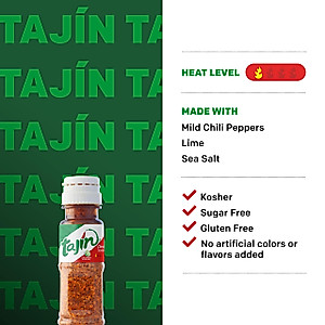 Tajín Clásico Chile Lime Seasoning Mini Display 0.35 oz, 40 Mini Bottles (Pack of 1)