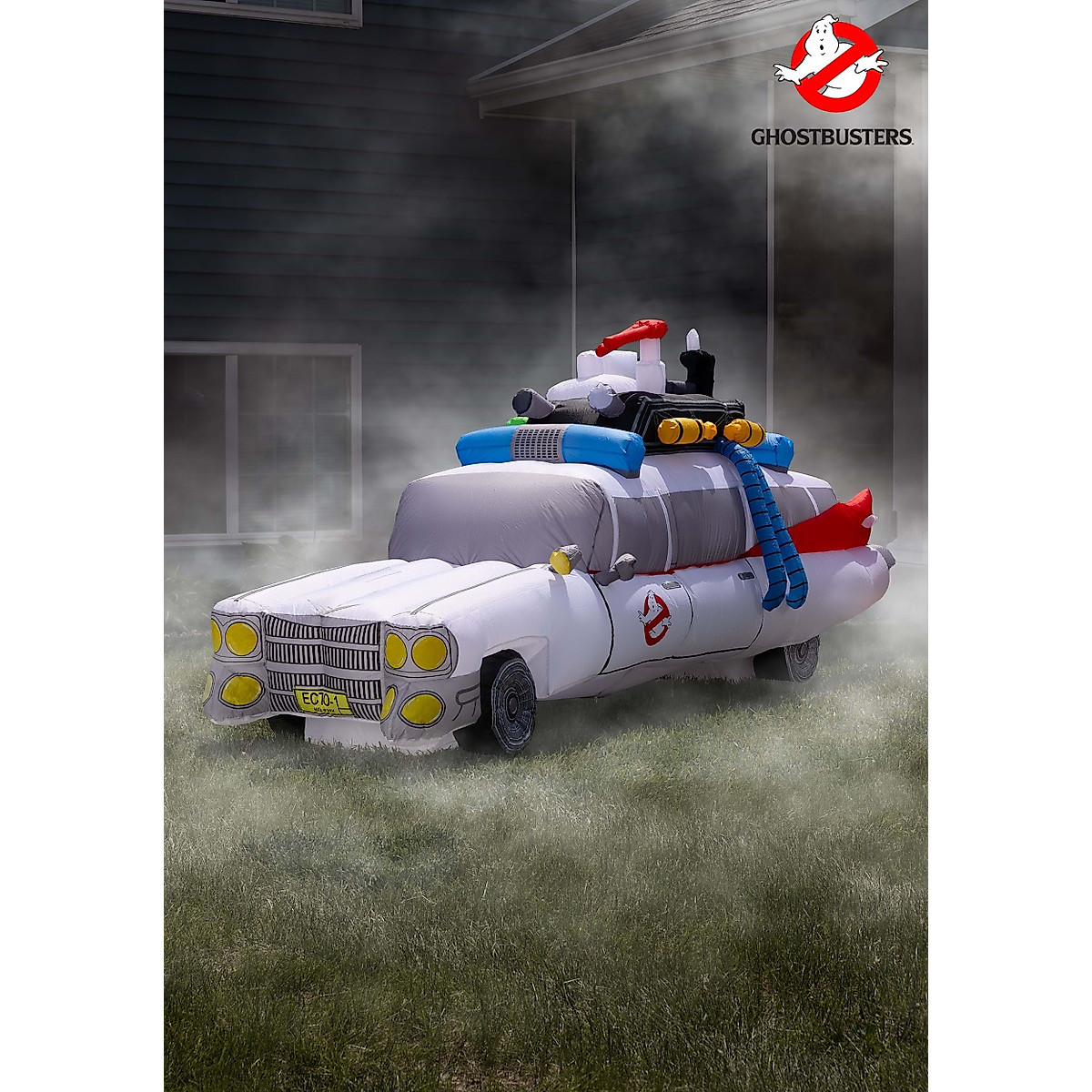 Fun Costumes Ghostbusters Ecto-1 Inflatable Halloween Decoration, Outdoor Inflatable Ghostbusters Decoration