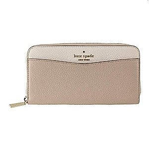 Kate Spade New York Large Continental Leather Wallet in Warm Beige Multi